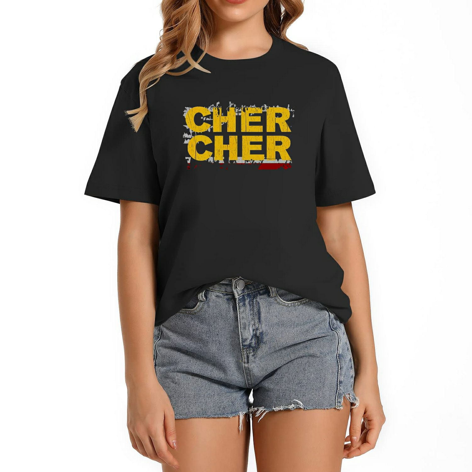 Womens Cheerleading Cheerleader Squad Girln Cheer Practice Vintage T ...