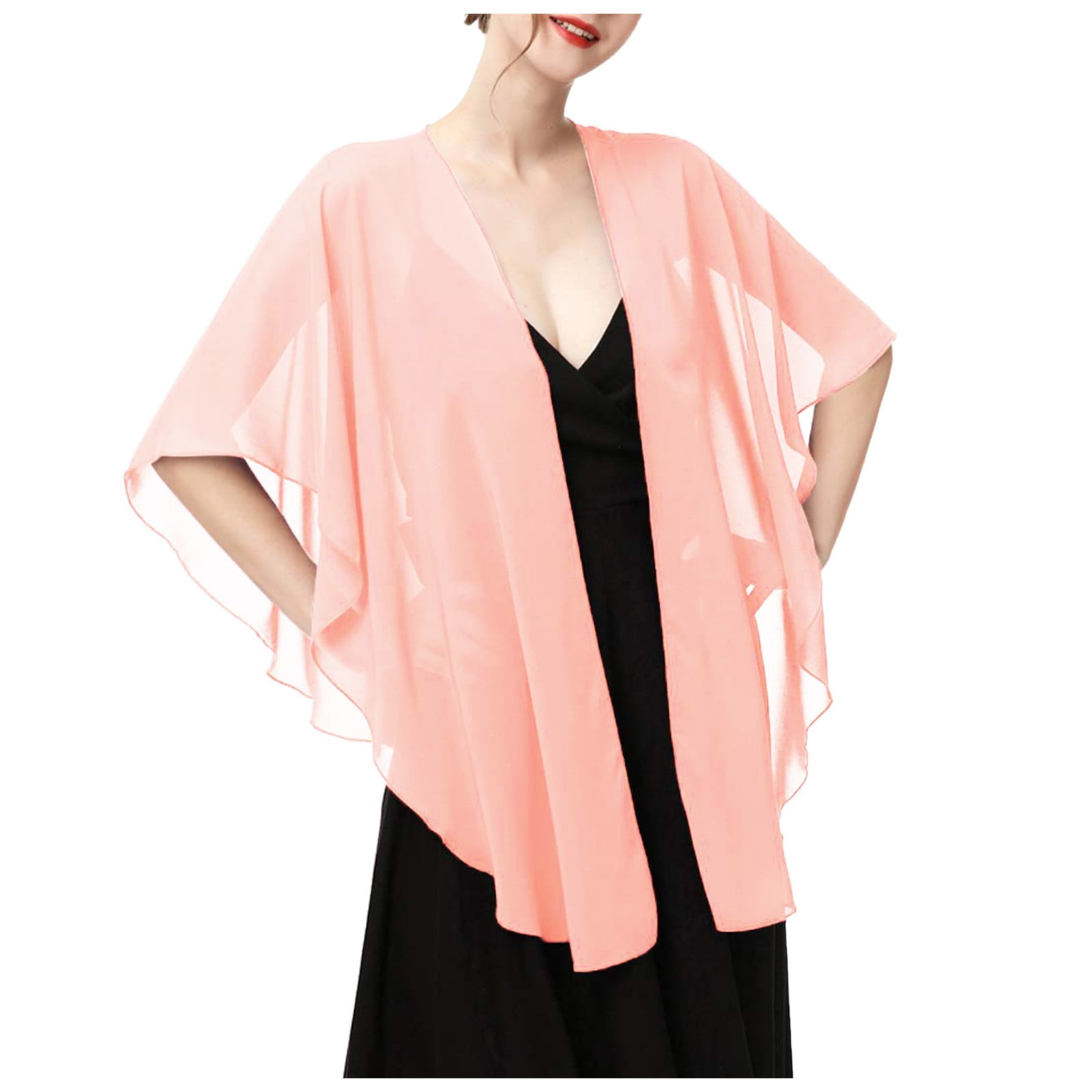 Womens Chiffon Shawls And Wraps Wedding Party Sheer Shawl Scarf For ...