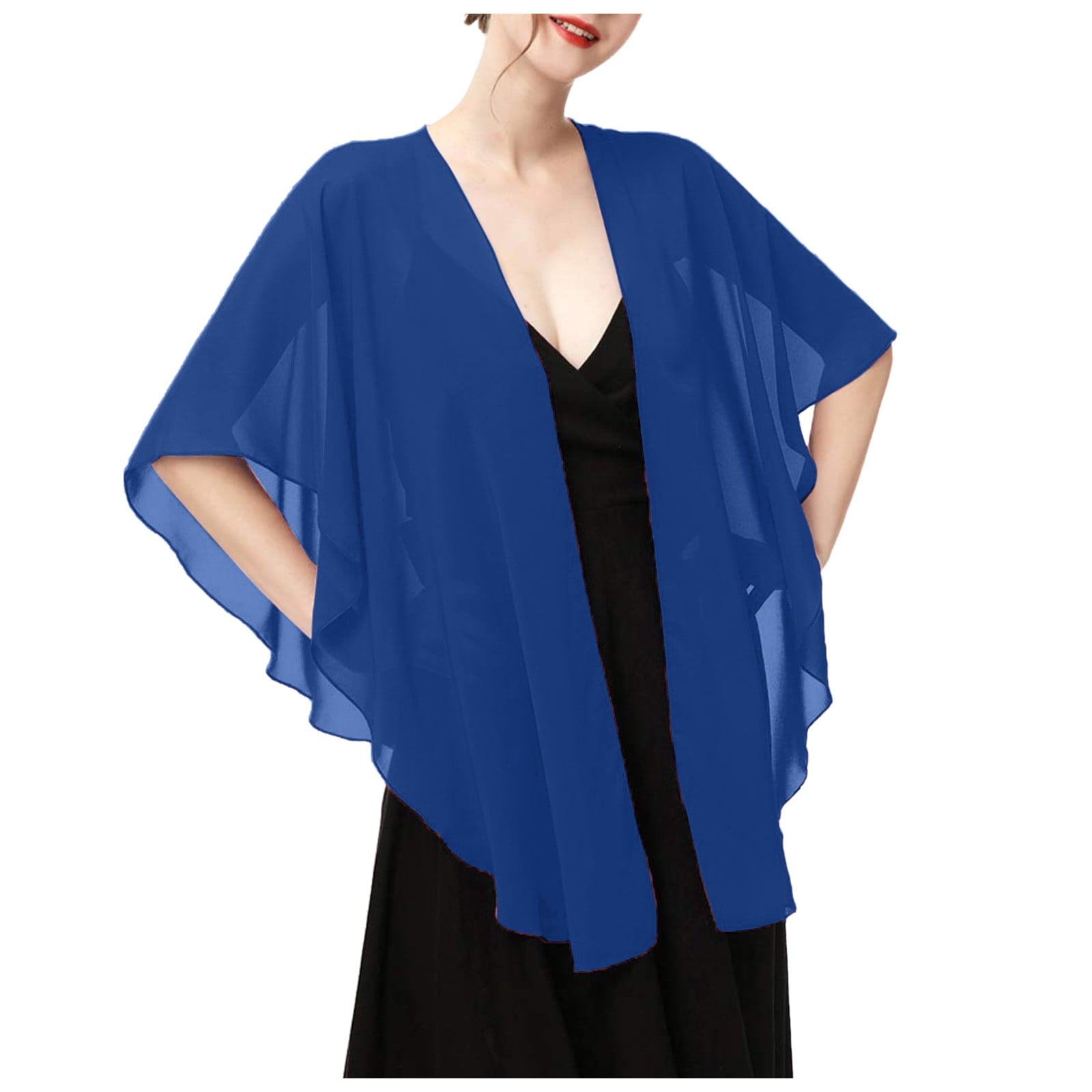 Womens Chiffon Shawls And Wraps Wedding Party Sheer Shawl Scarf For ...