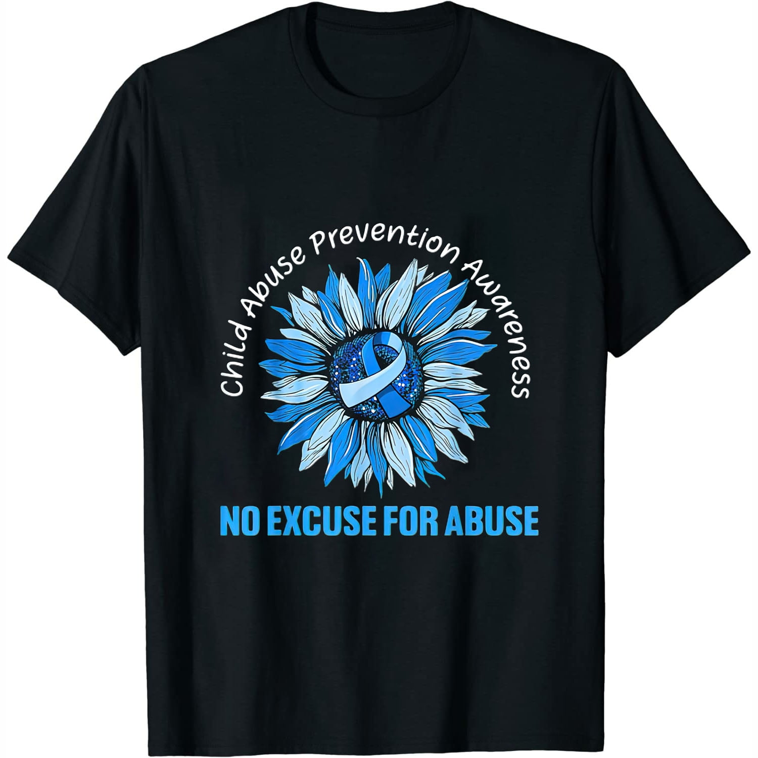 Womens Child Abuse Awareness Month No Excuse For Child Abuse Shirt T ...