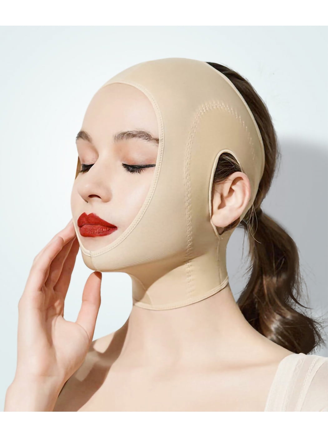 Womens Chin Strap Support Band Neck Bandage post surgical compression ...