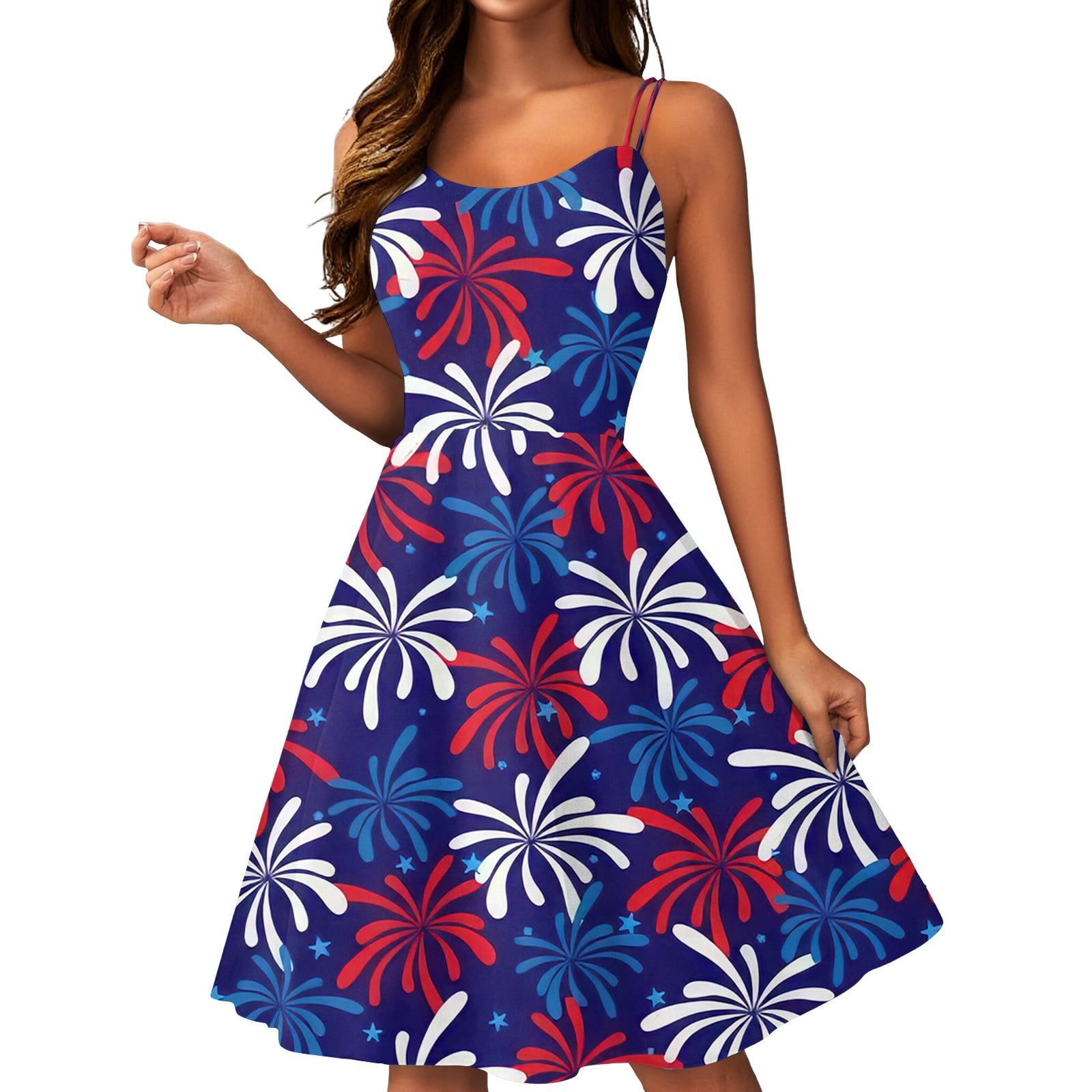 Womens Clothing Independence Day DressesWomen's Summer Casual Fashion ...