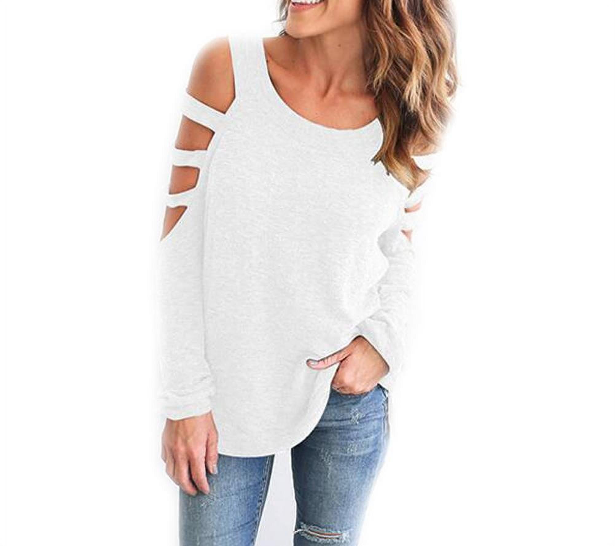 Womens Cold Shoulder Top - Walmart.com