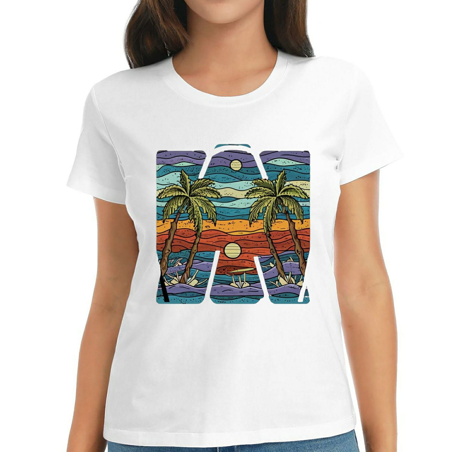 Womens Colima Mexico Family Vacation Beach Tropical Crew Neck T-Shirt ...