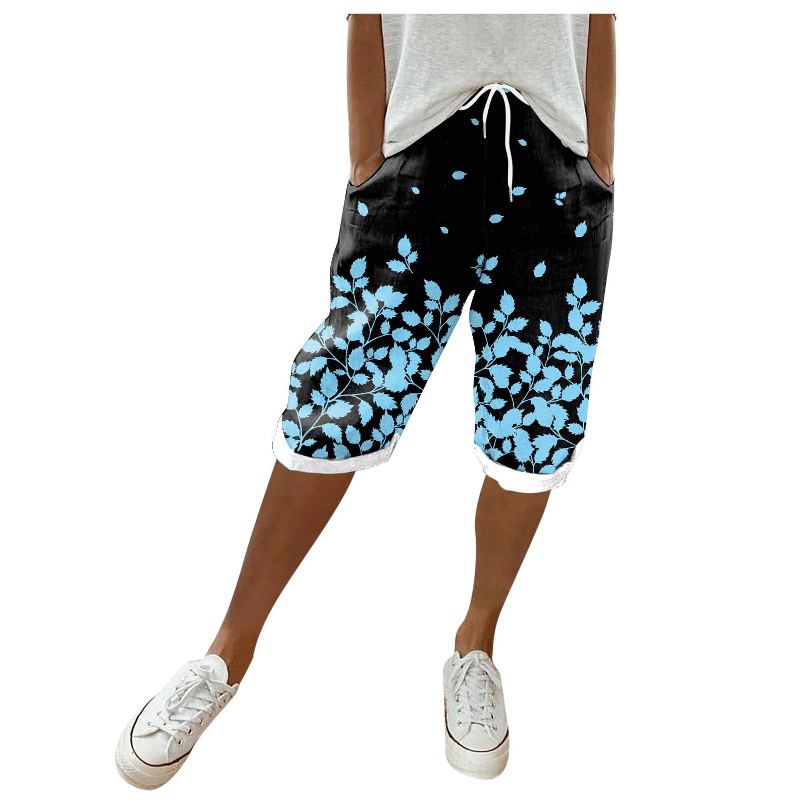 Womens Color Pocket Straight Tube Loose Stretch Yoga Pants Color