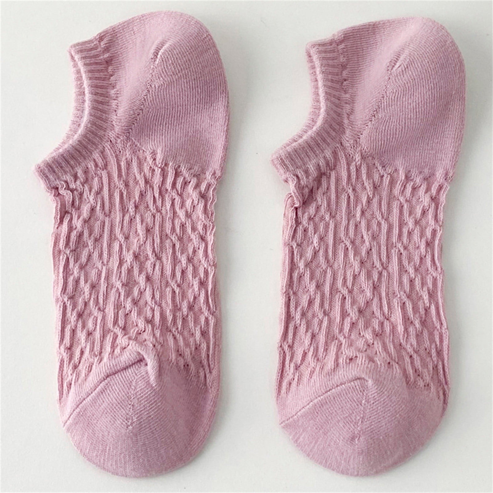 Womens Comfortable Breathable Macaron Coloured Boat Socks Standing Scarf Rack Short Slipper ...