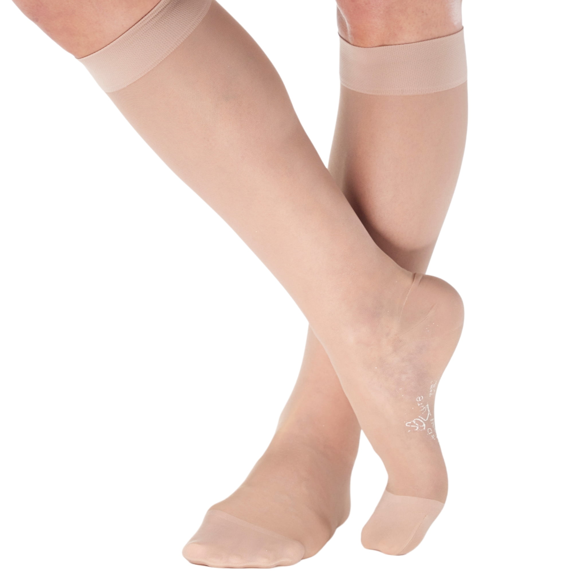 Womens Compression Stockings 15-20mmHg by Absolute Support - Natural ...
