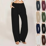 Dxzfnsa, Womens Cotton Linen Pants, Size XXL, Drawstring Waist ...