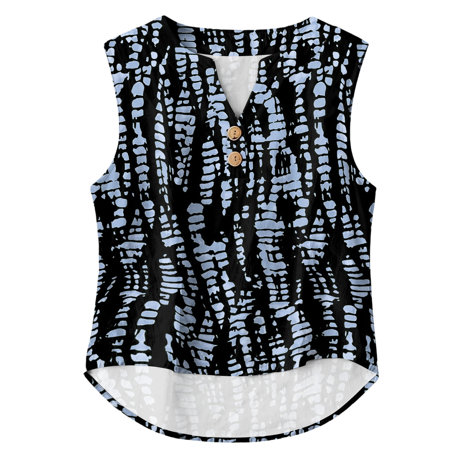Womens Cotton Linen Tank Top V Neck Sleeveless Tank Top Button Up ...