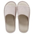 Kitetky Womens Summer House Slippers - Cotton, Memory Foam, Open Toe, Non-Slip EVA Rubber Sole ...