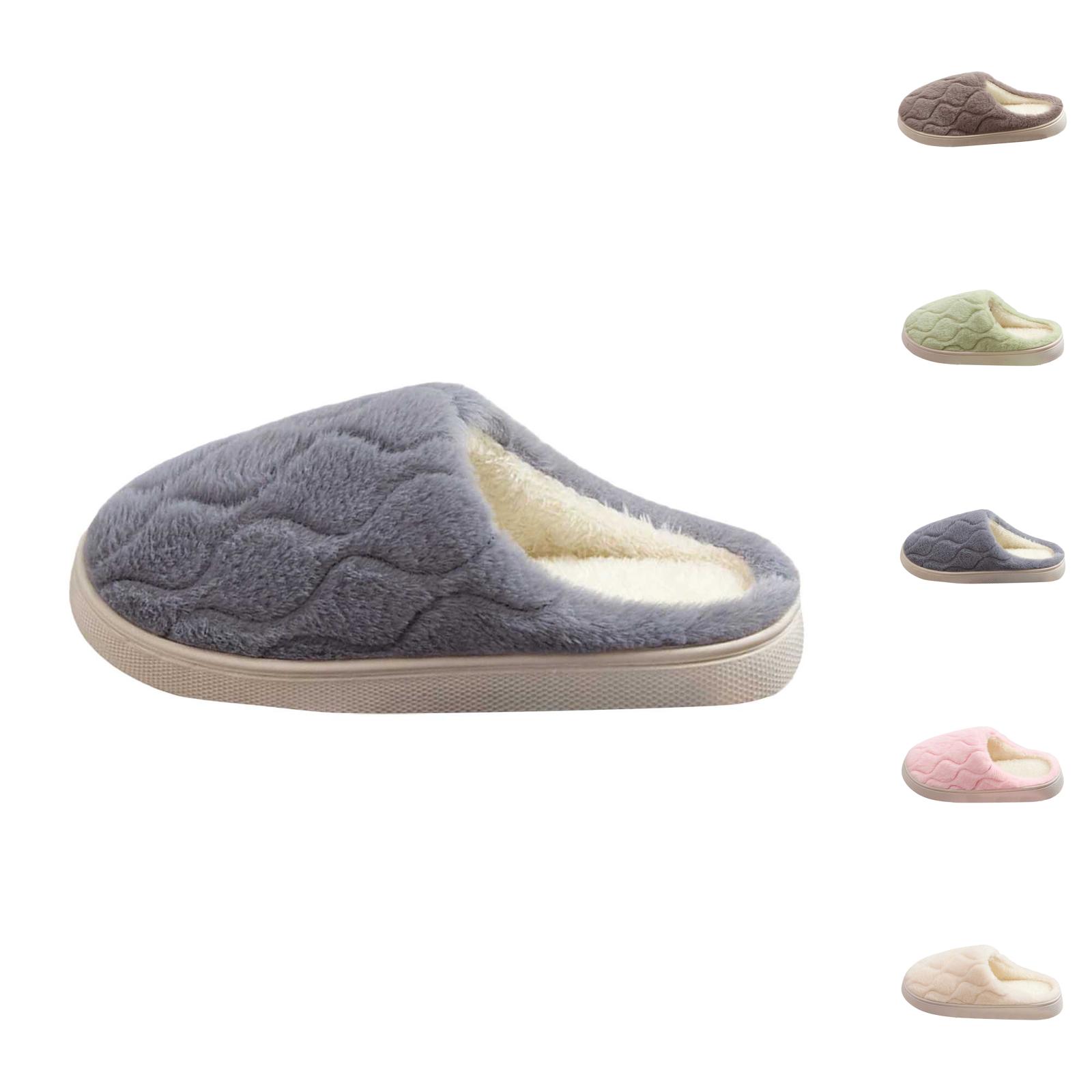 Womens Cozy Slippers Fuzzy Open Toe Indoor House Shoes Women's Cozy ...