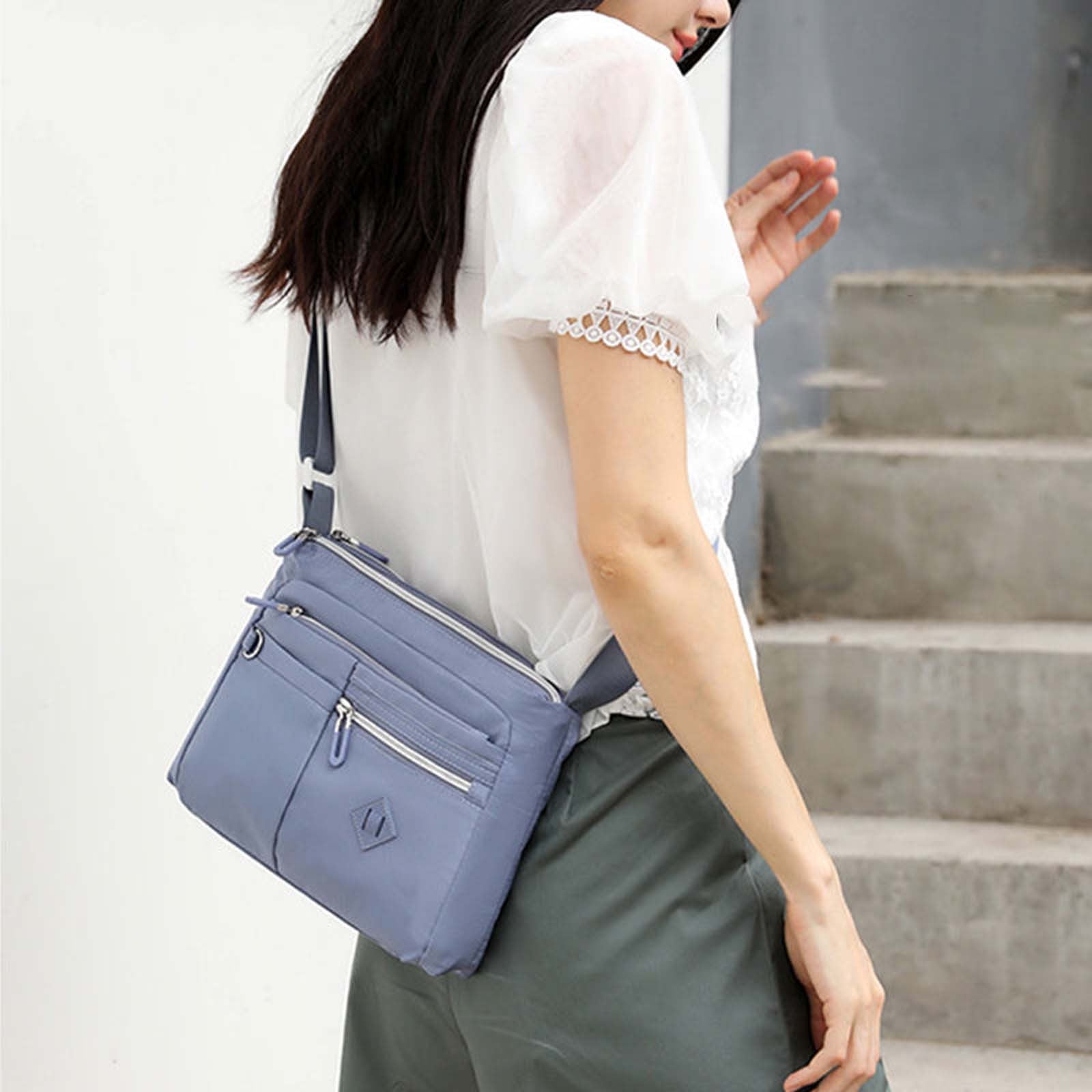 Womens Crossbody Bags, Women Lightweight Multi-Pocket Shoulder Bag ...