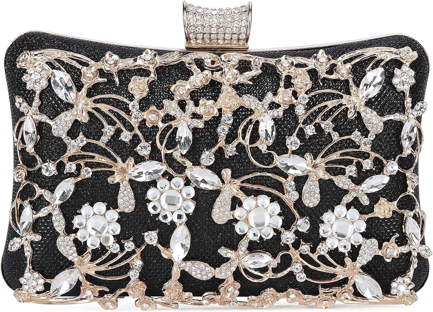 Womens Crystal Evening Clutch Bag Rhinestone Wedding Handbag Purse for ...