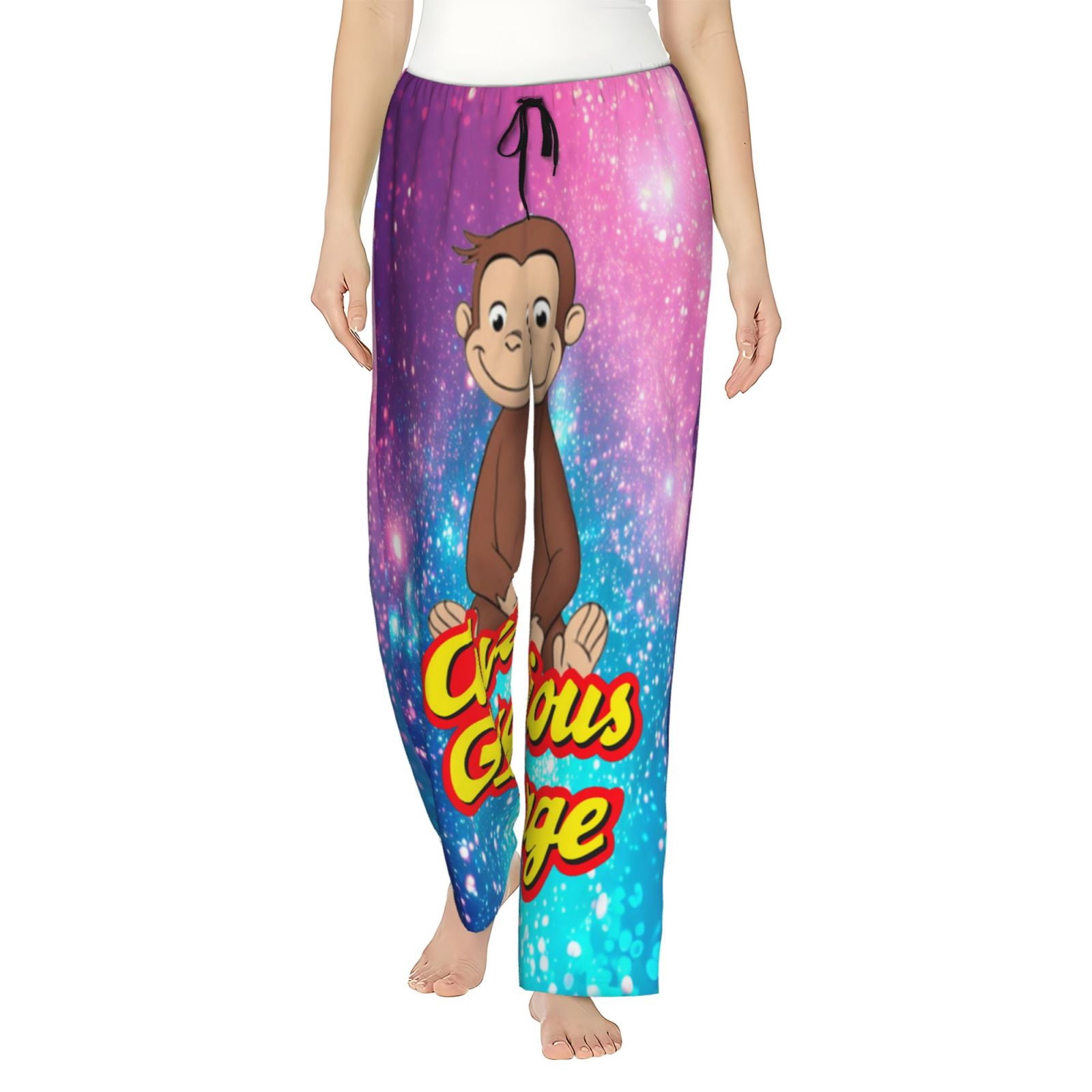 Womens Curi-ous Geor-ge Pajama Pants Lounge Pants Super Soft Pajama ...