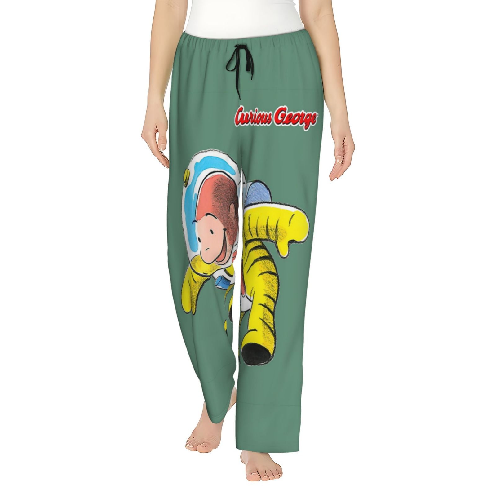 Womens Curi-ous Geor-ge Pajama Pants Lounge Pants Super Soft Pajama ...