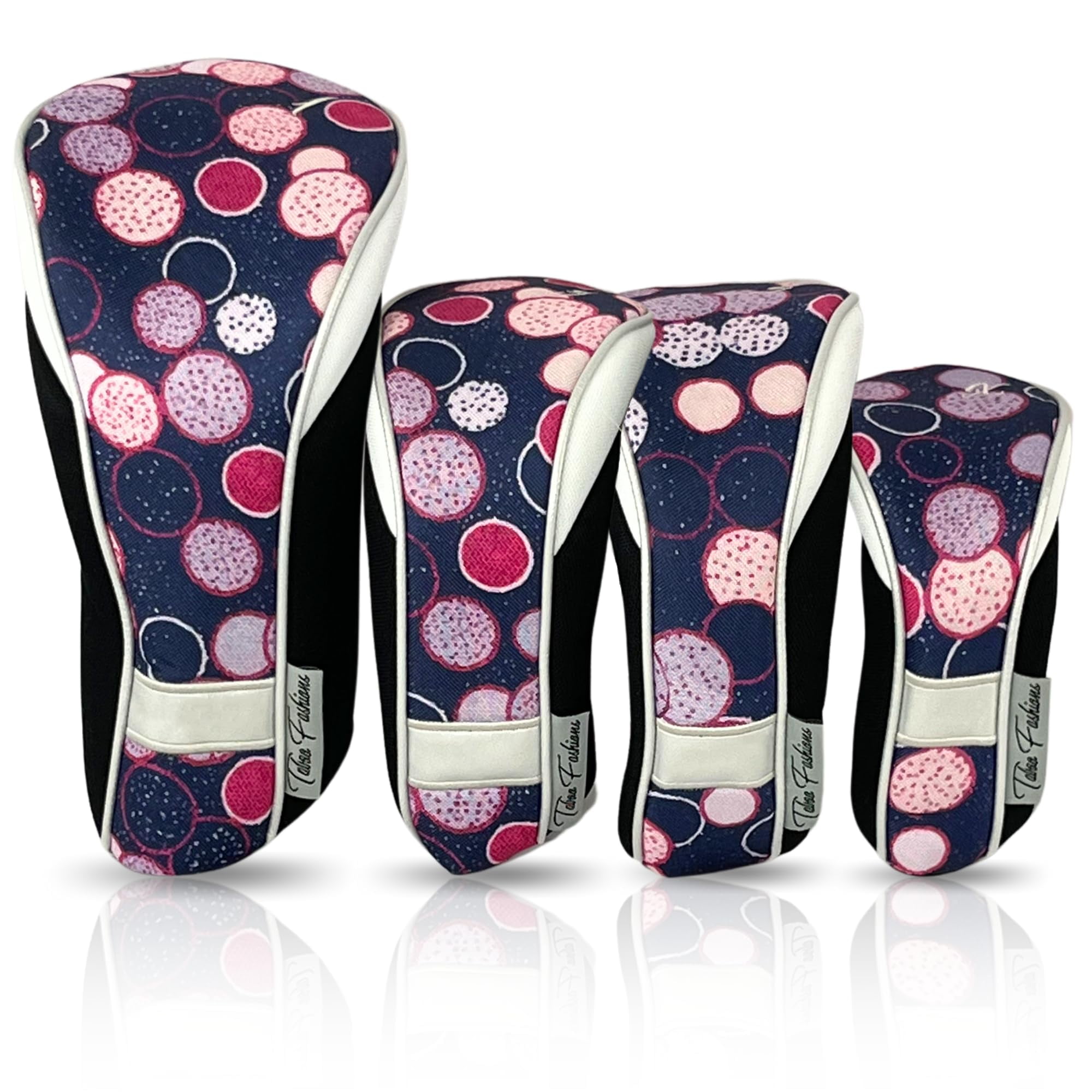 Womens Designer Golf Club Covers 4 Pack - Taboo Fashions Numbered Head ...