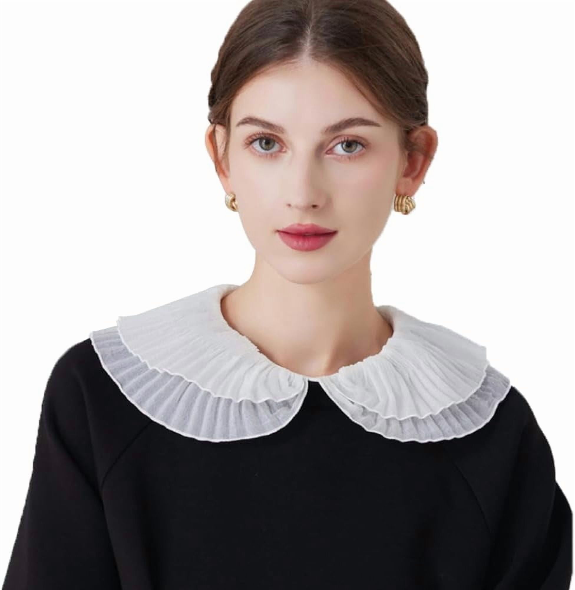 Womens Detachable Dickey Collar Half Shirt Blouse Collar Fake False ...