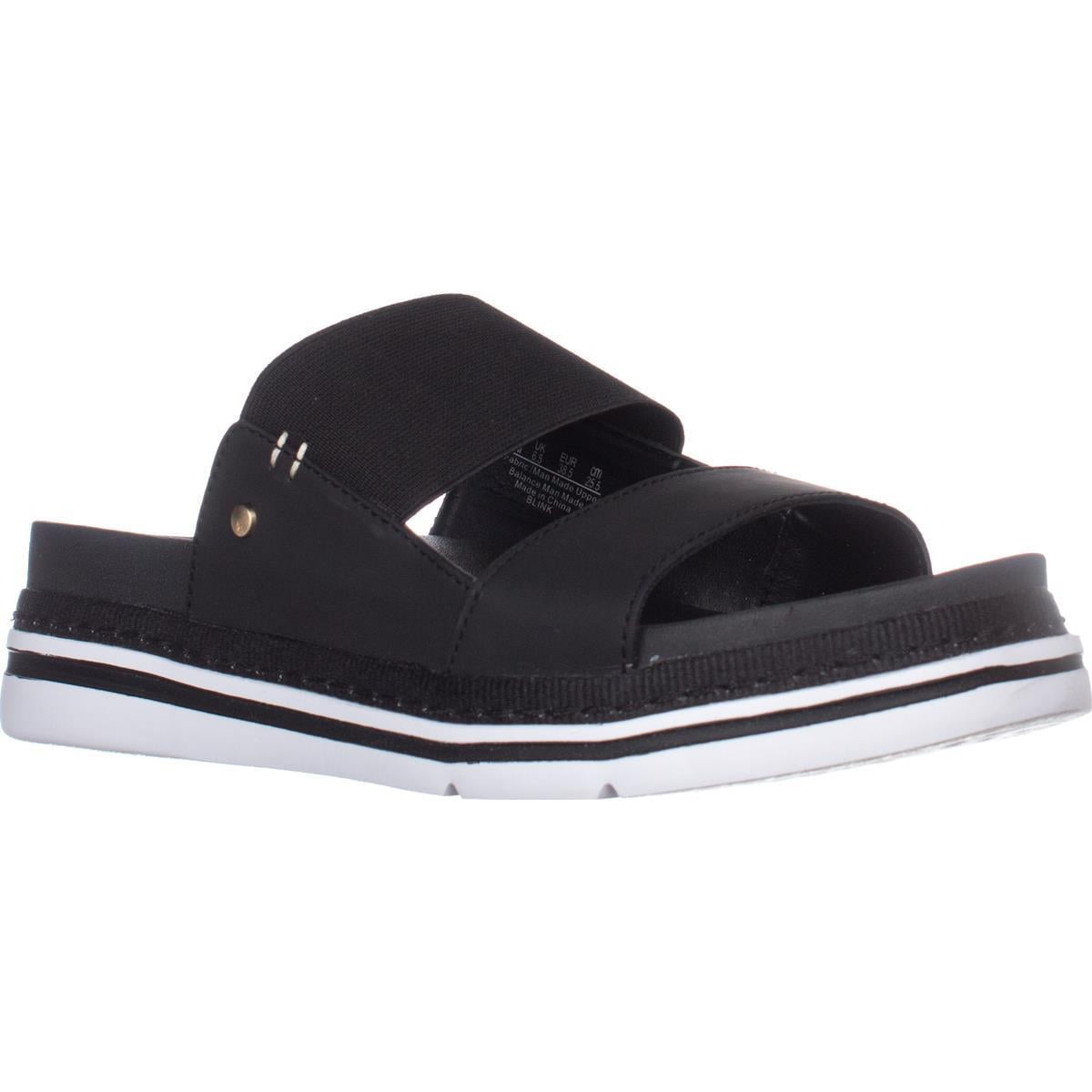 Womens Dr. Scholls Blink Slide Platform Sandals - Black - Walmart.com