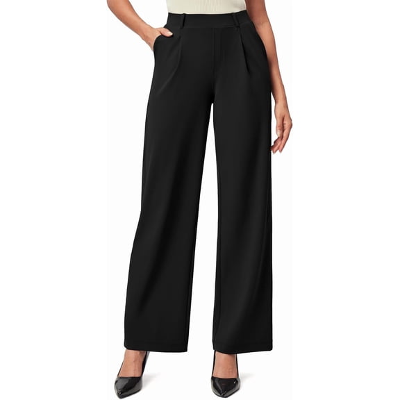GILIGEGE Dress Pants Women Pull On Business Casual Stretchy Work ...