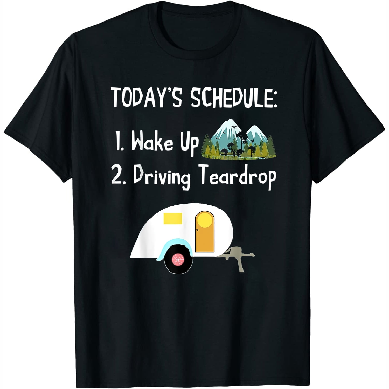 Womens Driving Teardrop Trailer Camping Tiny House Caravan Camper T ...