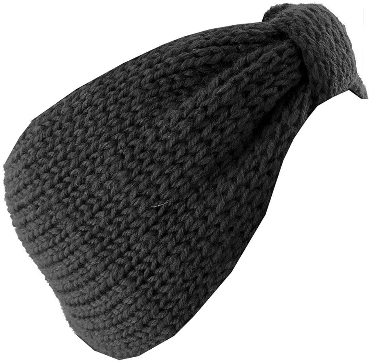 Womens Ear Warmers Headbands Cold Weather Warm Kable Knitted Head Wrap ...