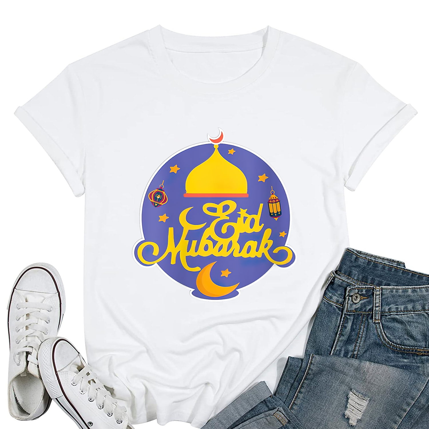 Womens Eid Mubarak Happy Eid Muslims Eid Fitr Eid Adha Holyday 2021 ...