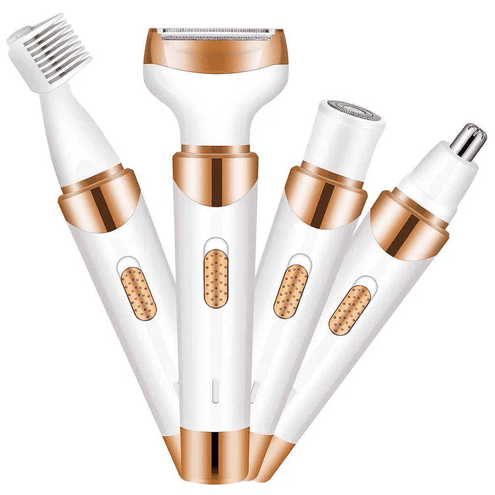 Womens Cordless Electric Shaver, 4 in 1 Portable Rechargeable Body ...