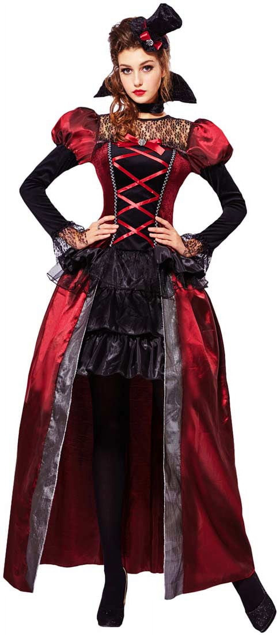 Womens Elegant Gothic Vampiress Costume - Walmart.com