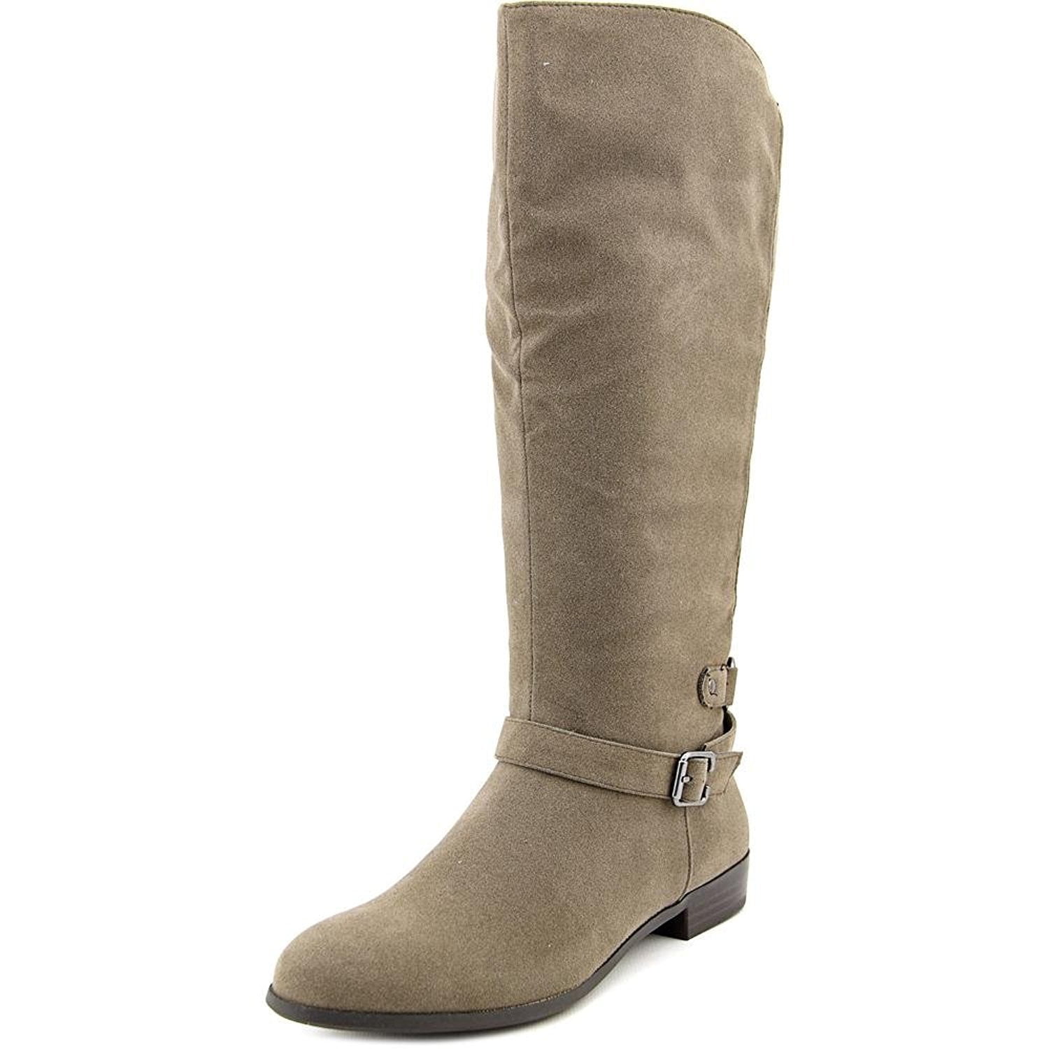 Womens FAEE Round Toe Mid-Calf Riding Boots - Walmart.com