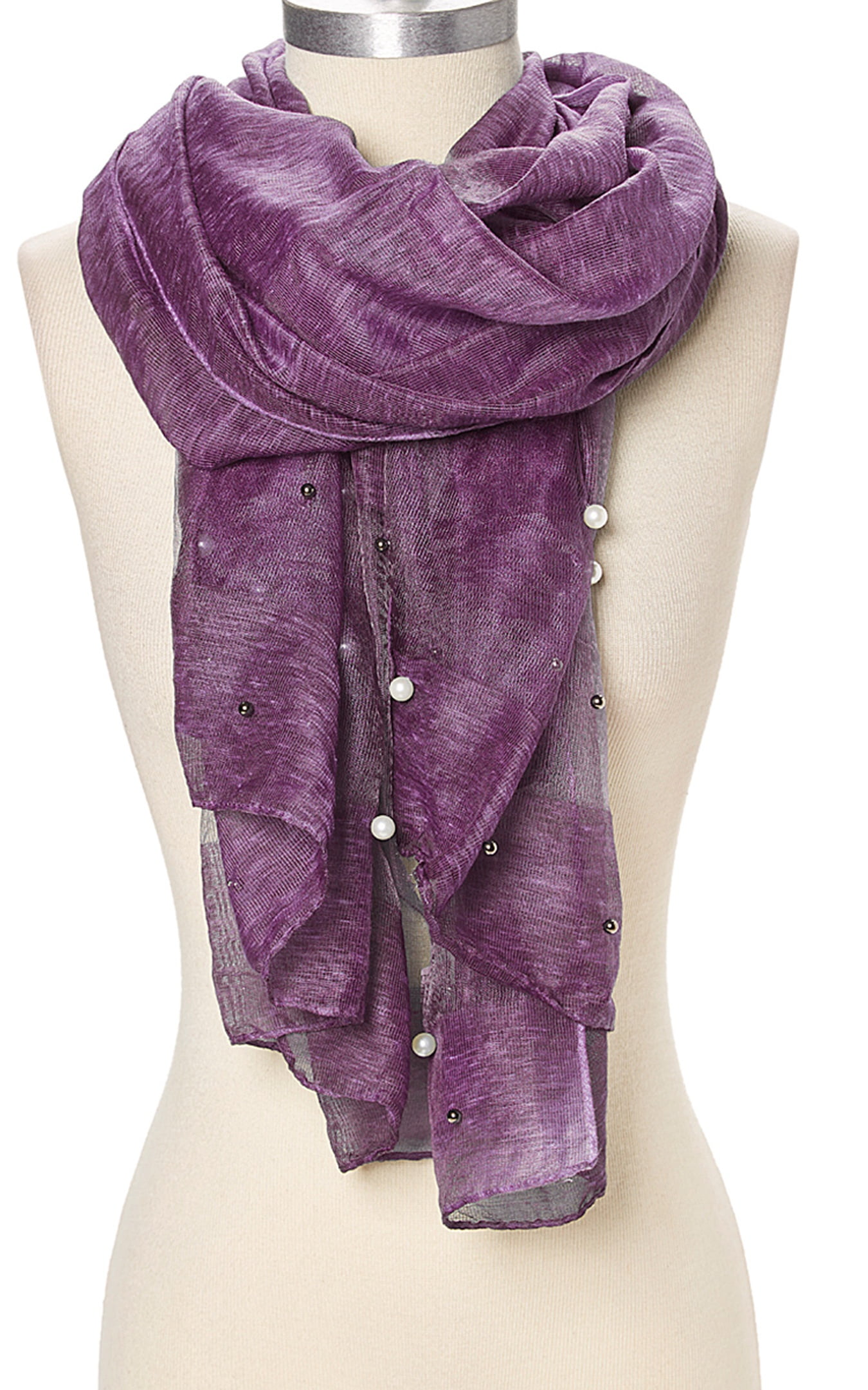 Womens Fashion Lightweight Shiny Beaded Glitter Sparkly Scarf Evening ...