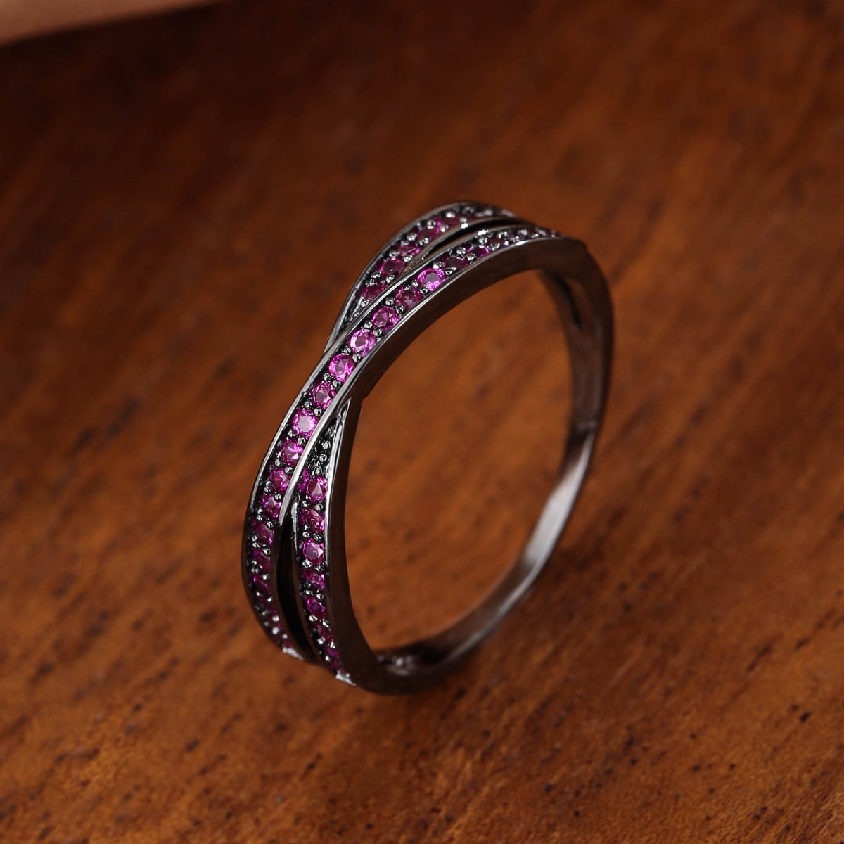 Womens Fashion X-Shaped Copper Ring | Simple Personality Electroplated ...