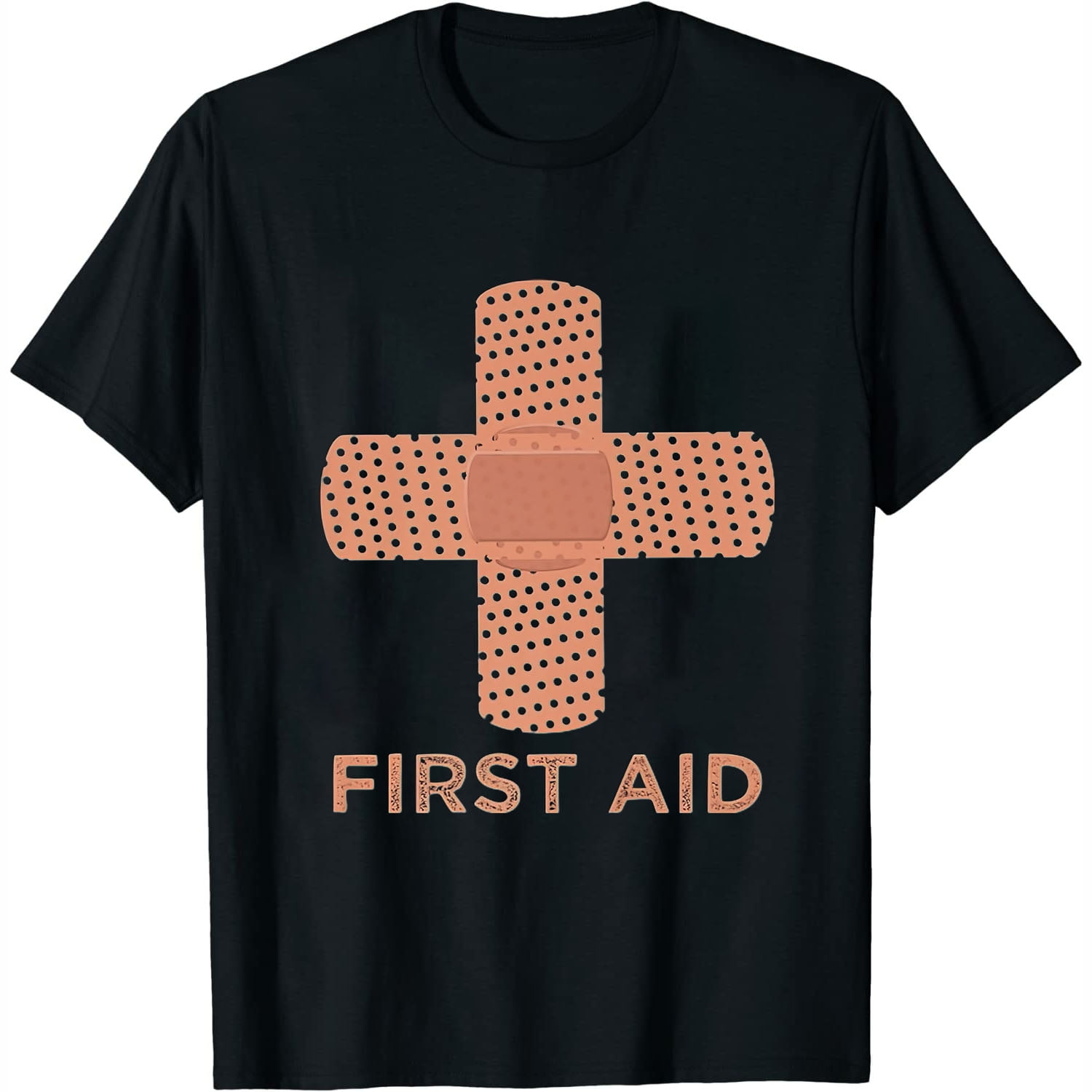 Womens First Aid Cross Medic Symbol Emergency Nurse Gift T-Shirt Black ...