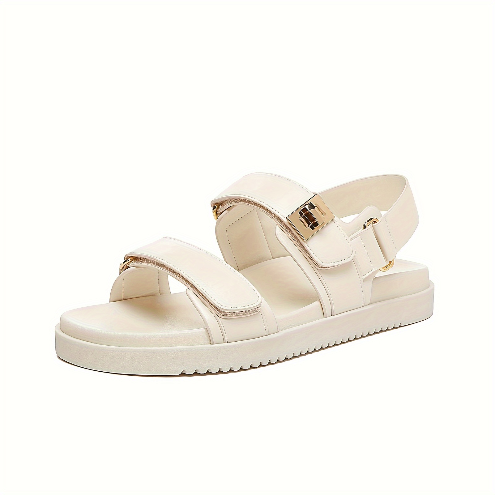 Womens Flat Sandals - Timeless Classic Design with Adjustable Double ...