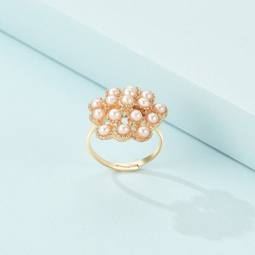 Womens Flower Ring: Elegant Alloy Floral-Shaped Ring for Brides and ...