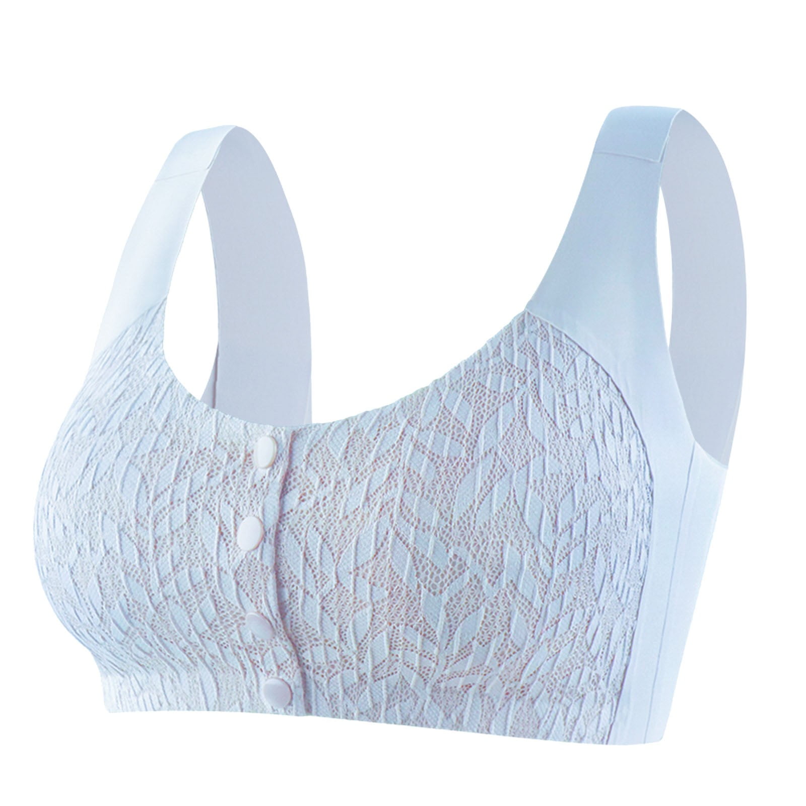 Womens Full Support Lace Bras For Sagging Breasts Uplift Snap Front