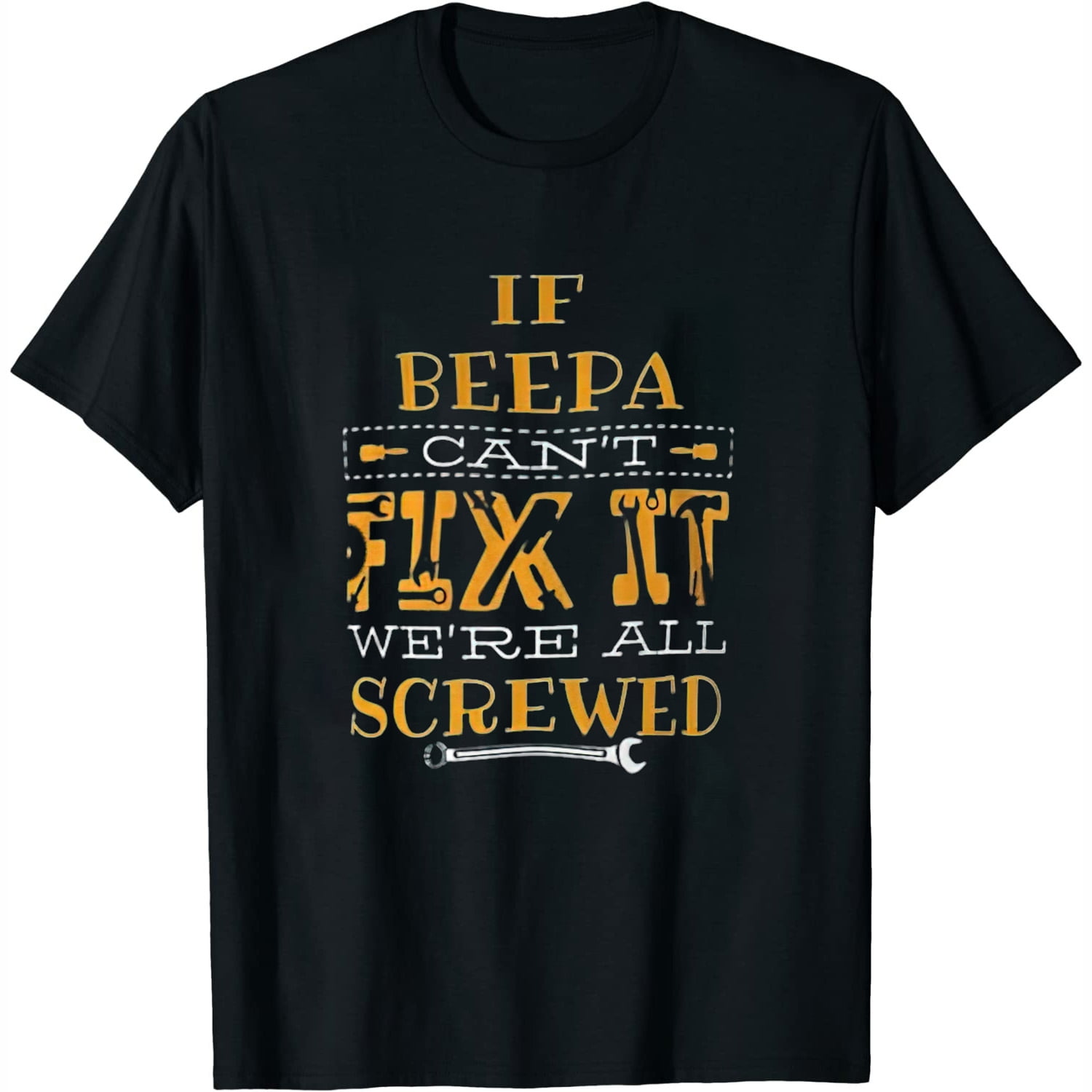Womens Funny If BeePa Can't Fix It - Grandfather T-Shirt Black Small ...