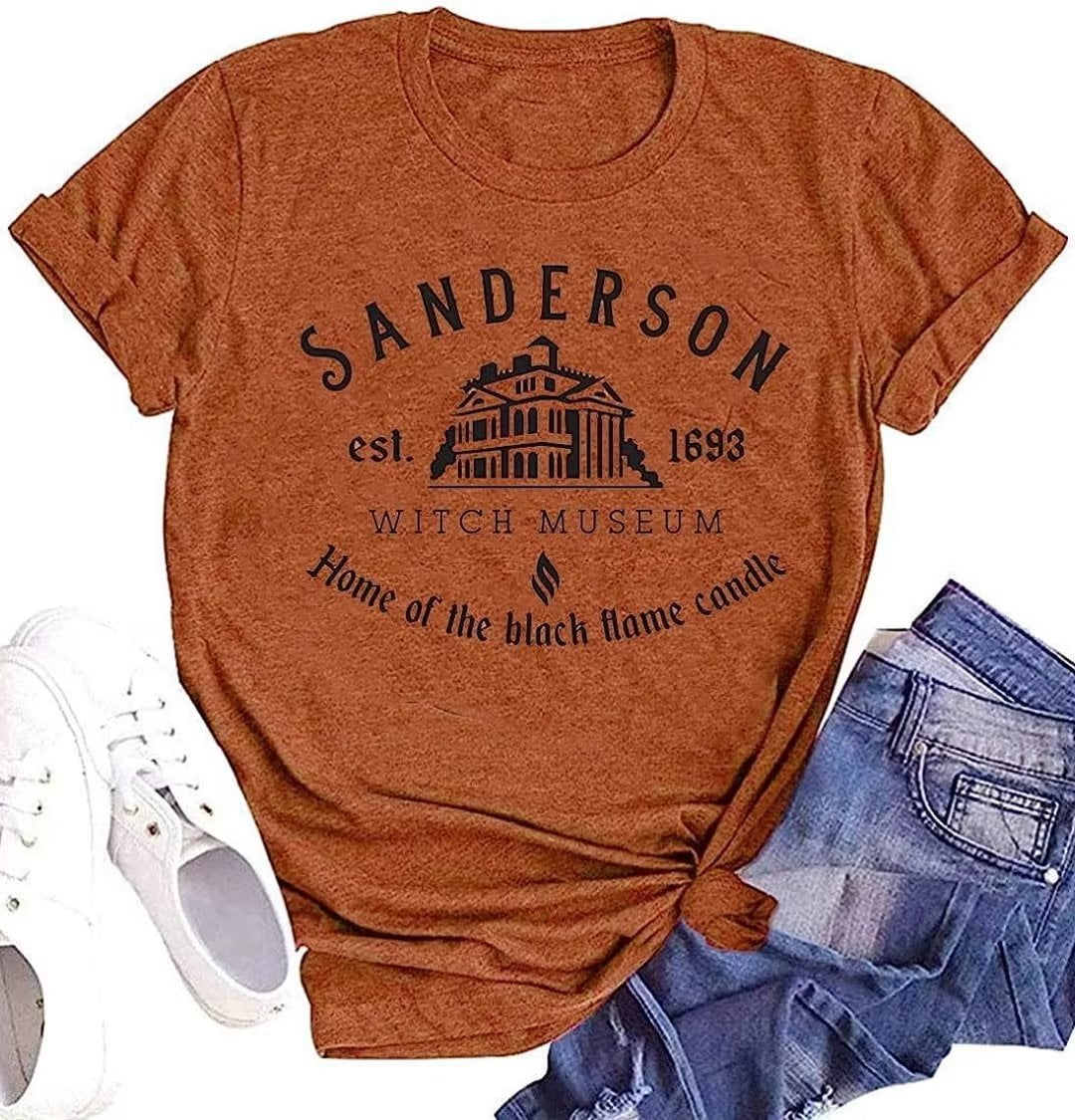 Womens Funny Sanderson Shirts Short Sleeve Halloween Thanksgiving Fall ...