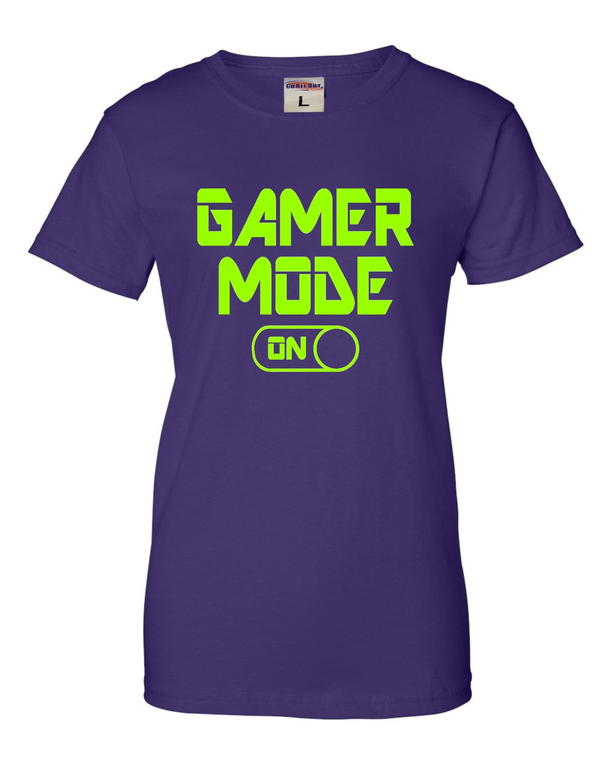Womens Gamer Mode On Funny Gaming T-Shirt - Walmart.com