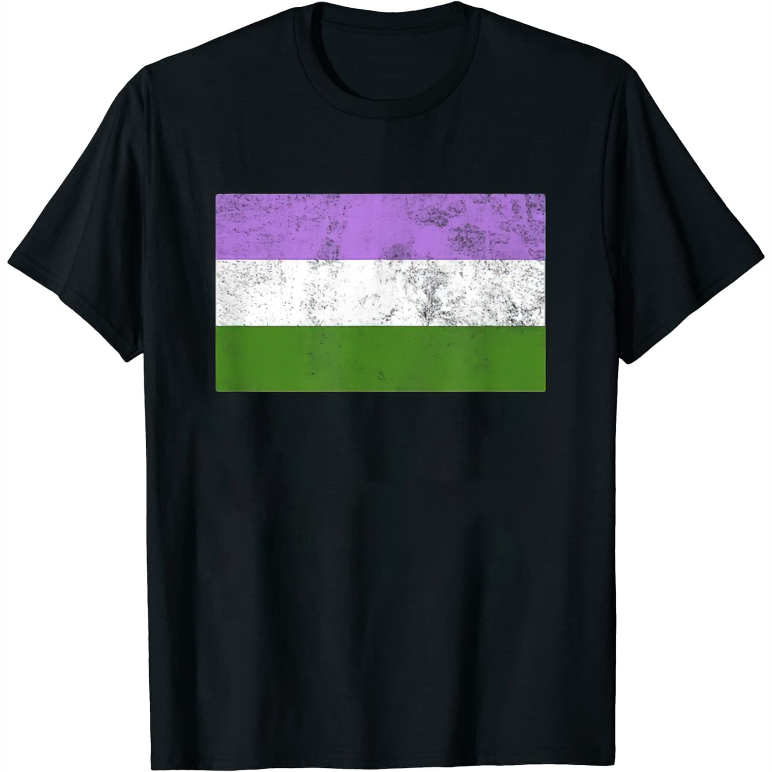 Womens Genderqueer Pride Flag Identity Lgbt Non-Binary Graphic T-Shirt ...