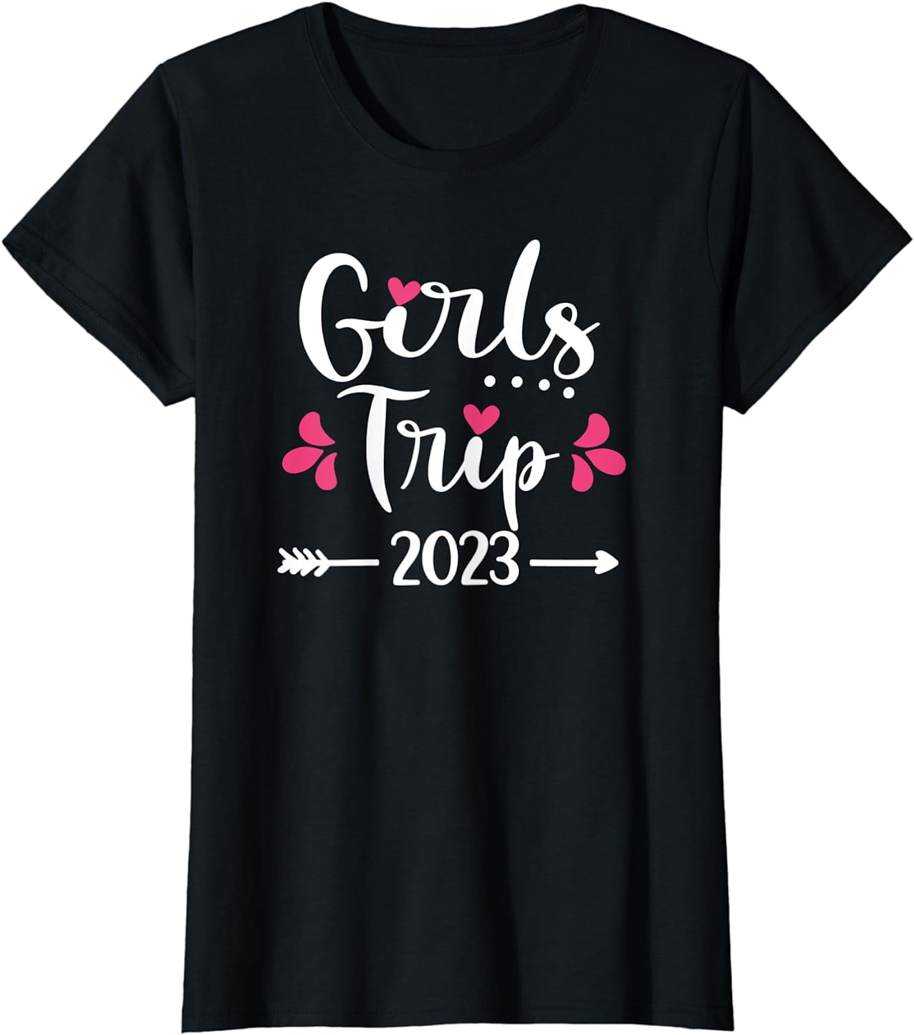 Womens Girls Trip 2023 Vacation Travel Funny Girls Night Out T-Shirt ...