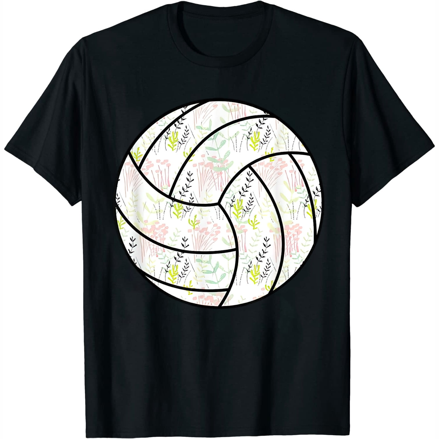 Womens Girls Volleyball Volleyball T-Shirt Black 2XL - Walmart.com