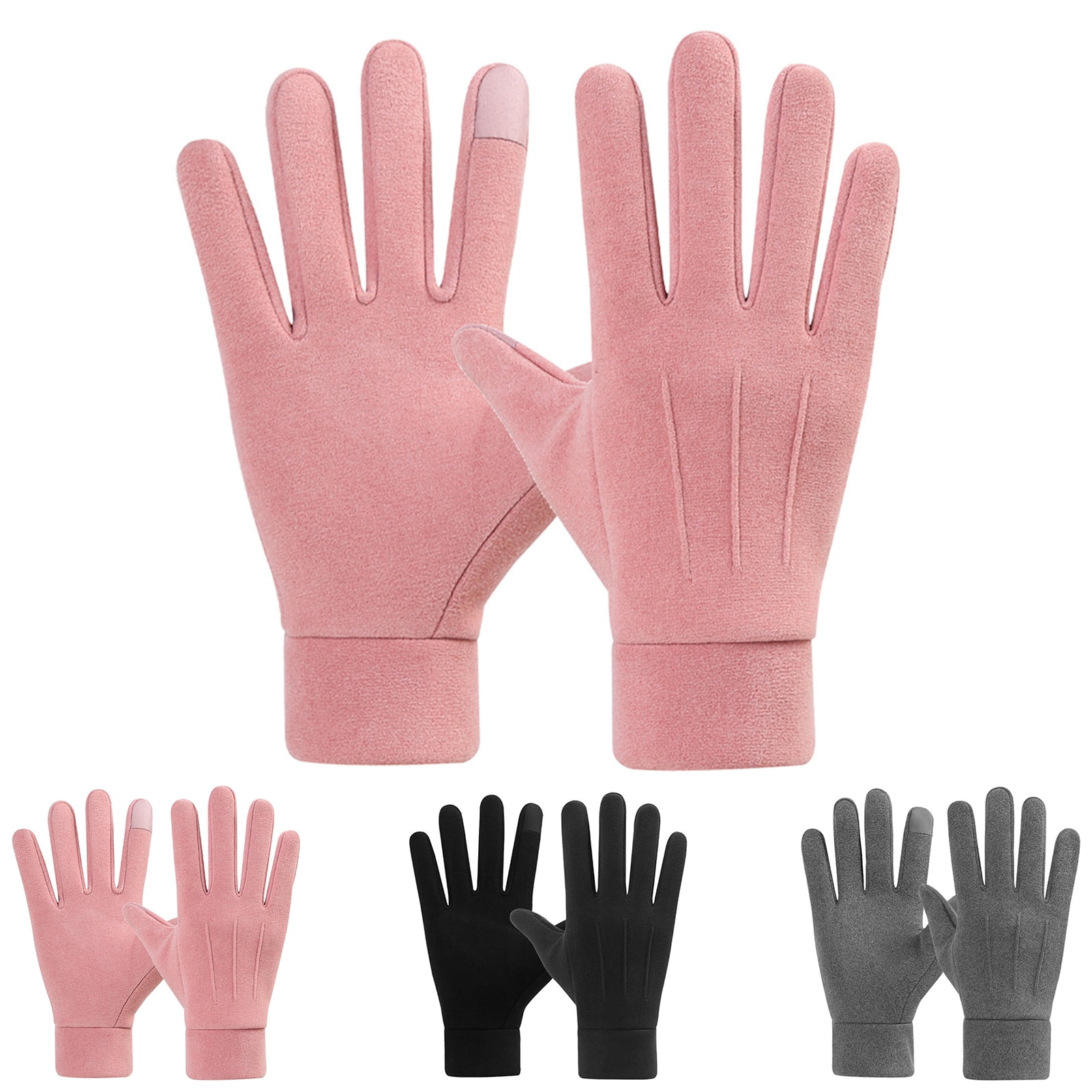 Womens Gloves Winter Touch Screen Texting Phone Windproof Gloves for Women Fleece Lined Thick ...