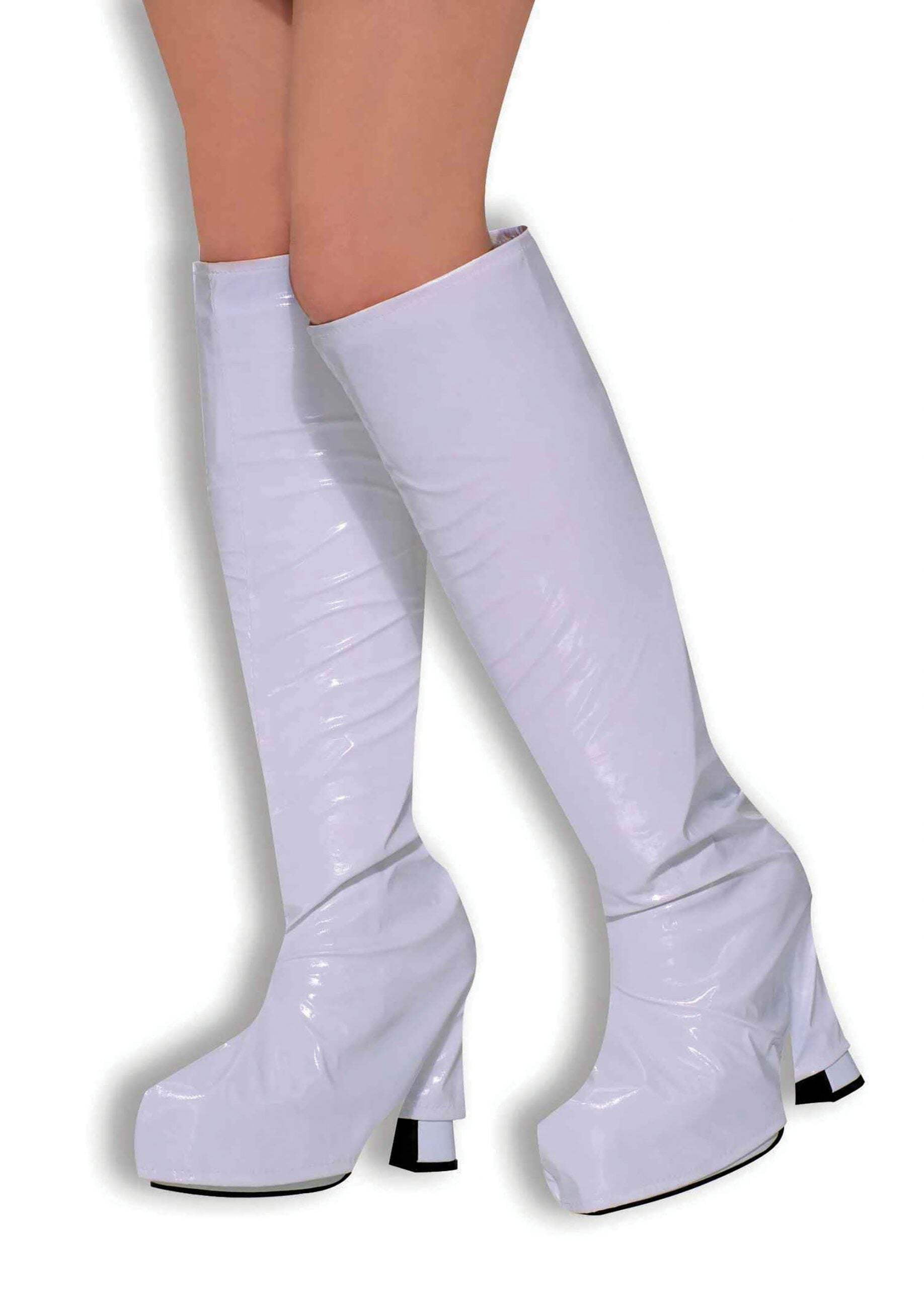 Womens Go Boot Tops White Costume Accessories Female Halloween One Size ...
