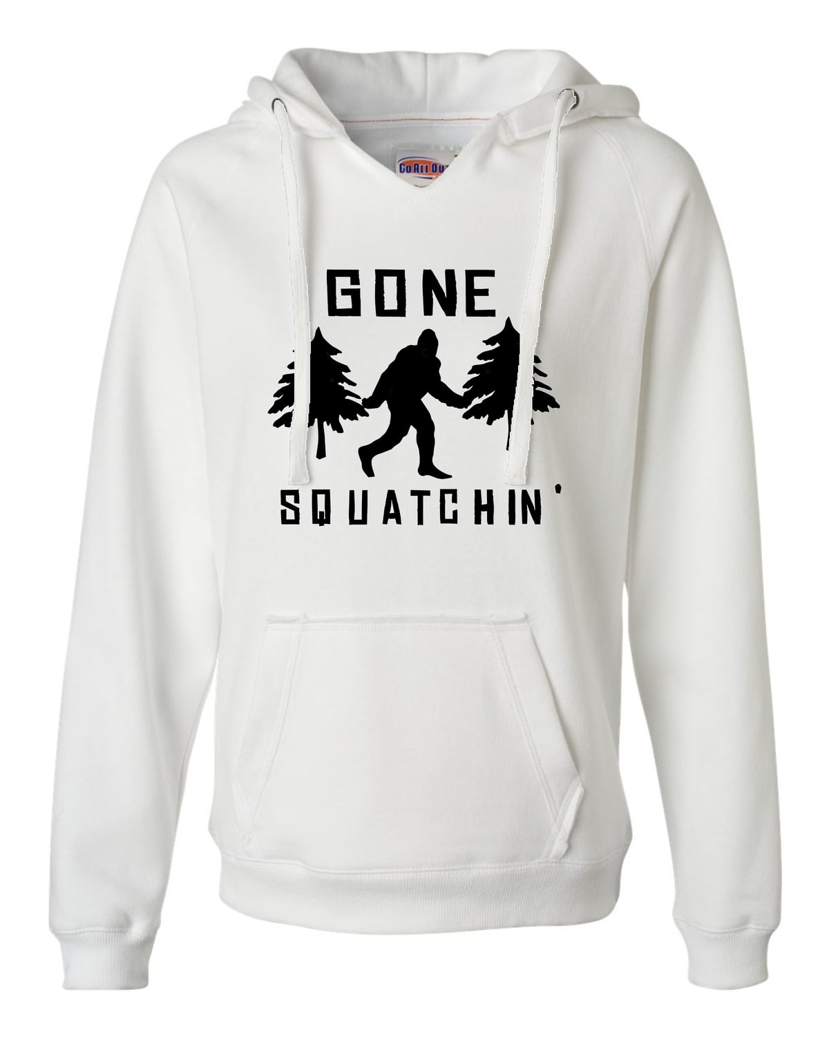 Womens Gone Squatchin' Gone Squatching Bigfoot Sasquatch Deluxe Soft ...