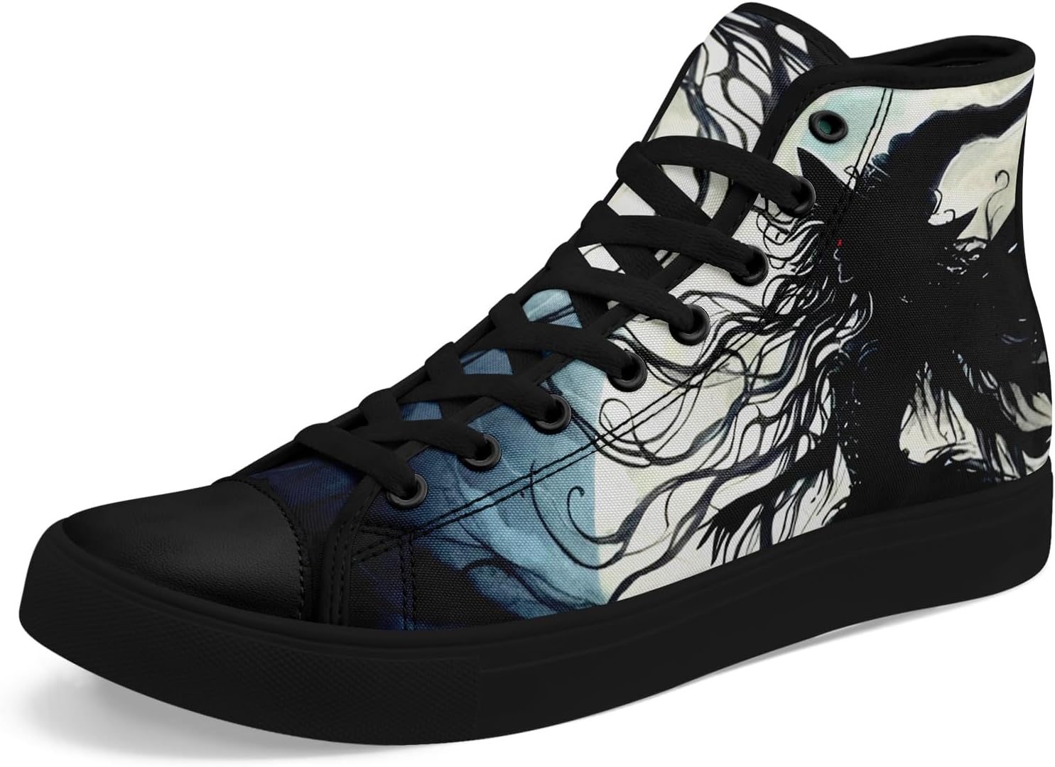 Womens Gothic High-Top Canvas Sneakers Punk Style Alternative ...