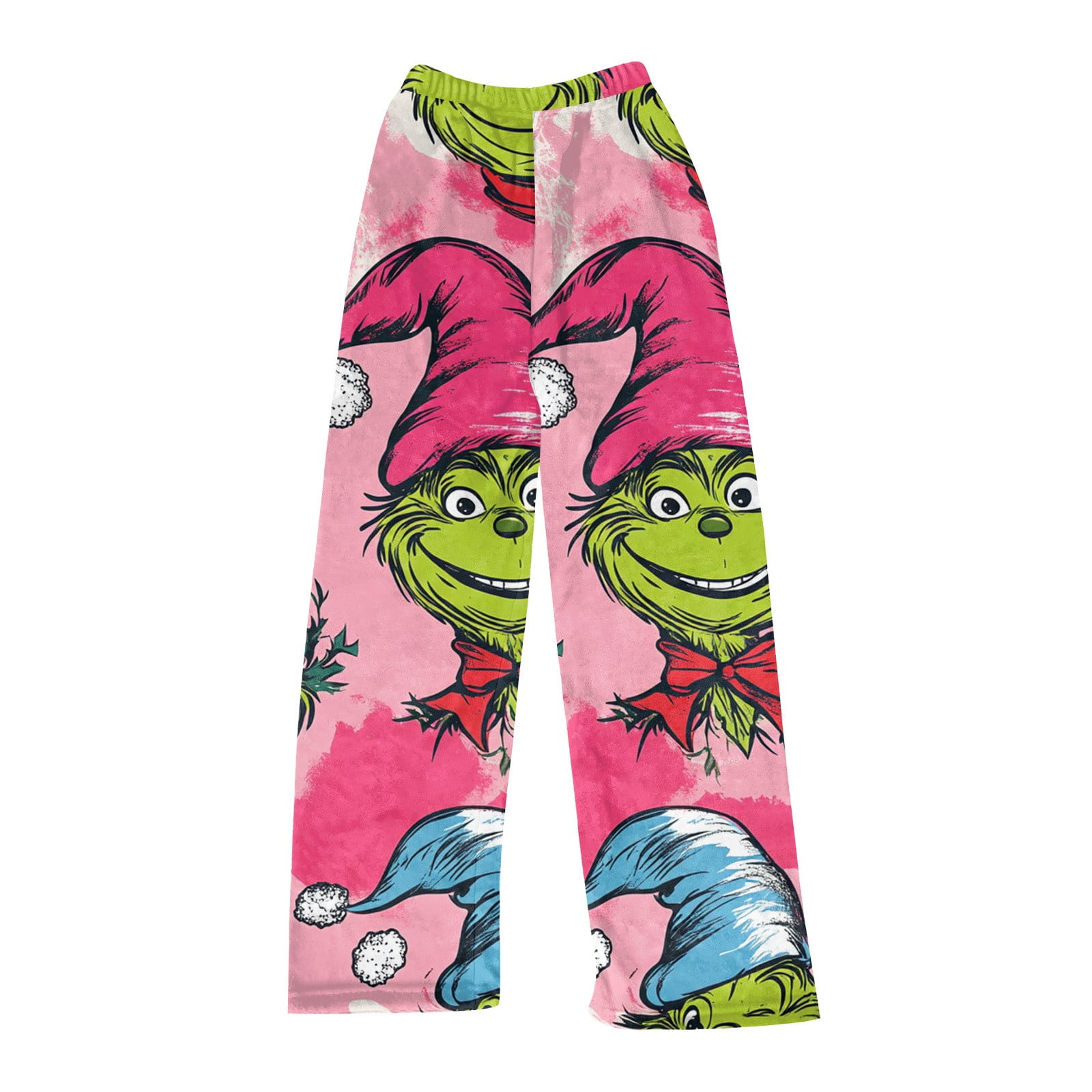Womens Grinch Christmas Pajama Pants Holiday Elastic Waist Cute Grinch ...