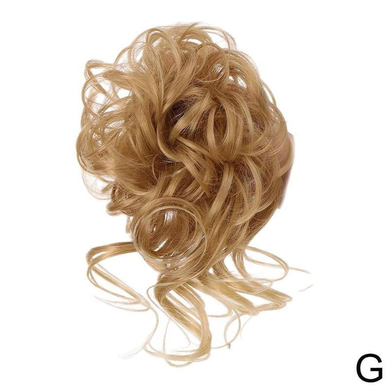 Womens Hair Piece Chignon Messy Bun Ponytail Hair Curly Hair Extensions ...