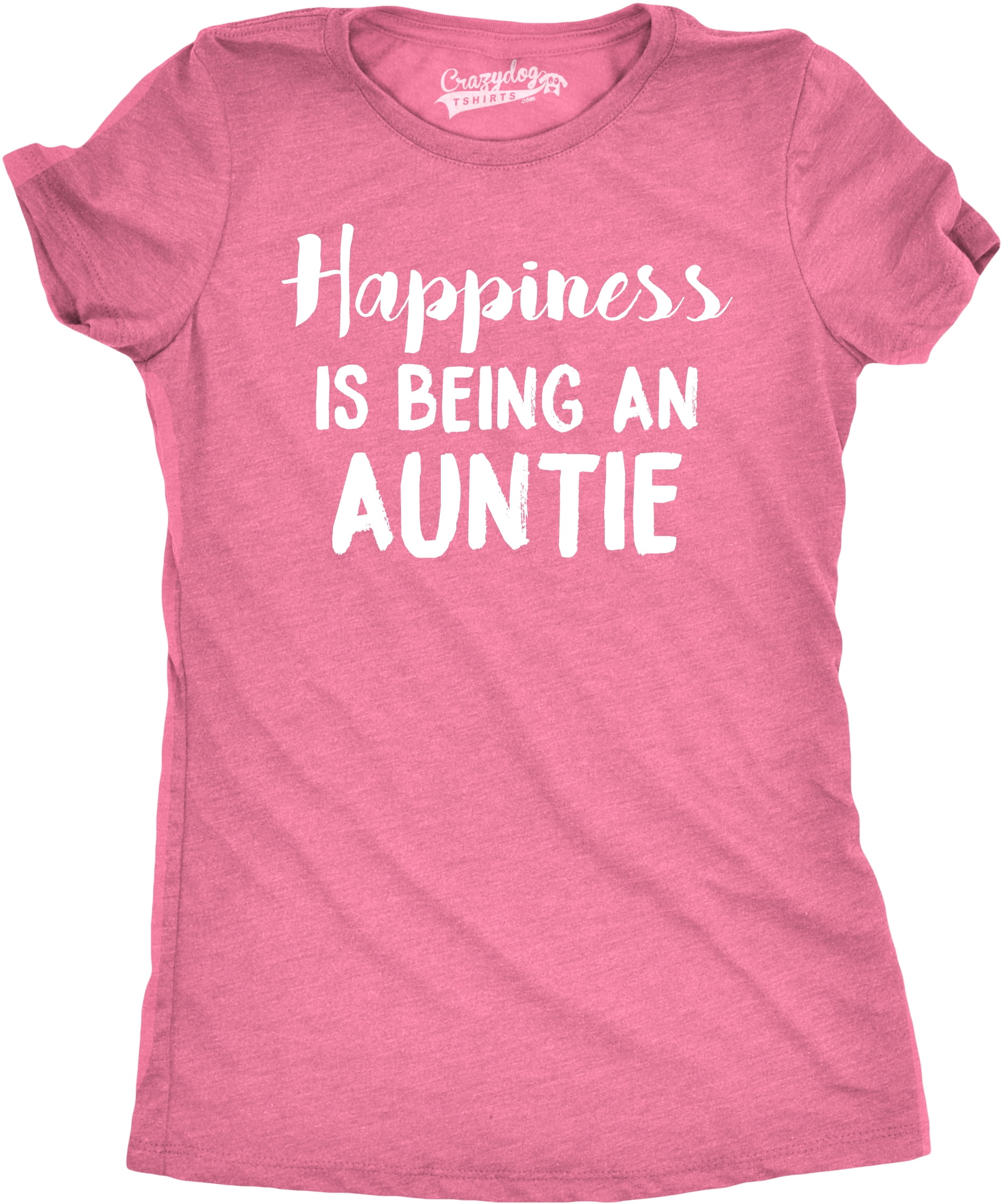 Womens Happiness Is Being an Auntie Funny Family Gift for Best Aunt T ...
