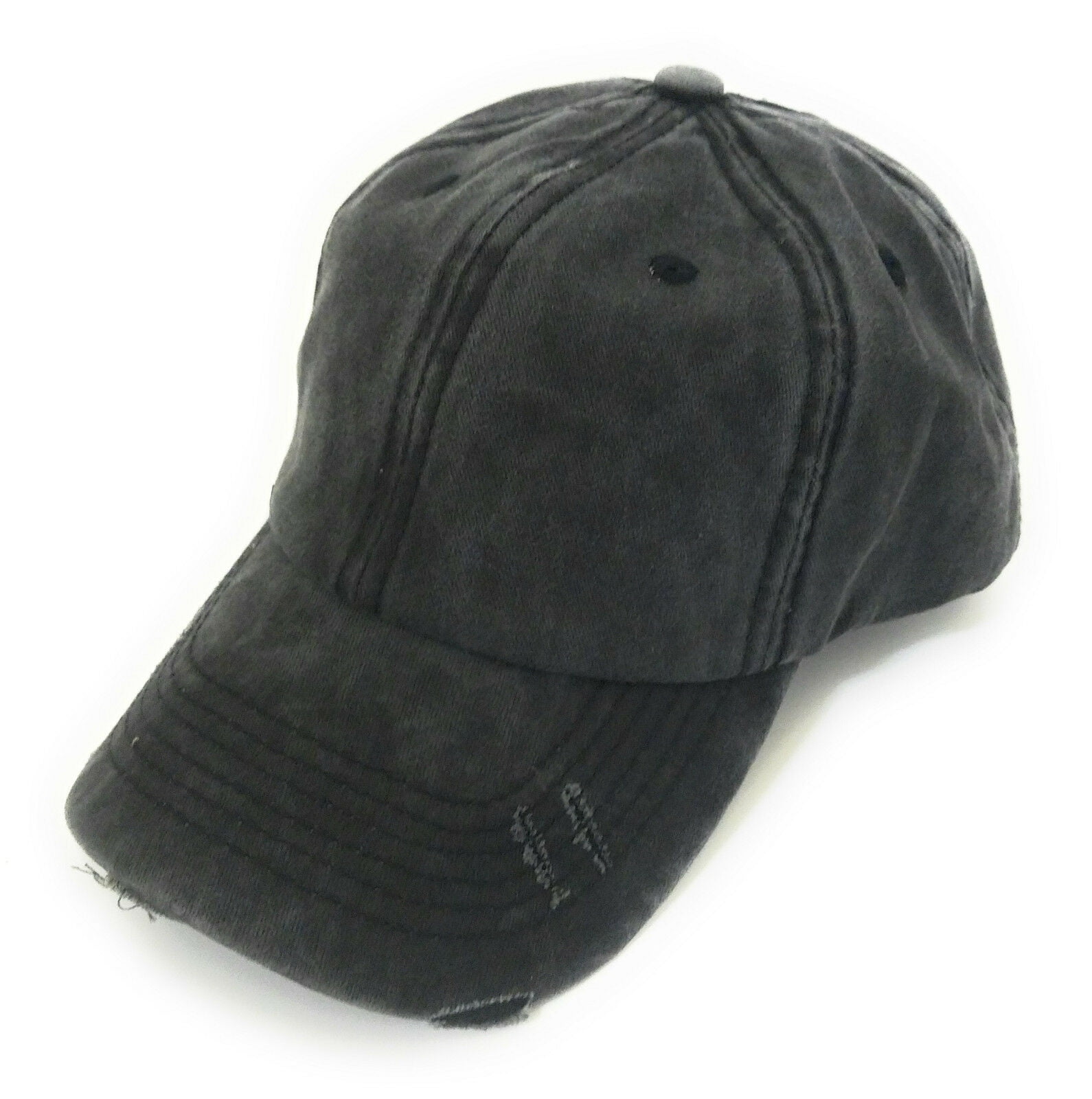 Womens Hat Adjustable High Ponytail Messy Bun Cap Western Distressed ...