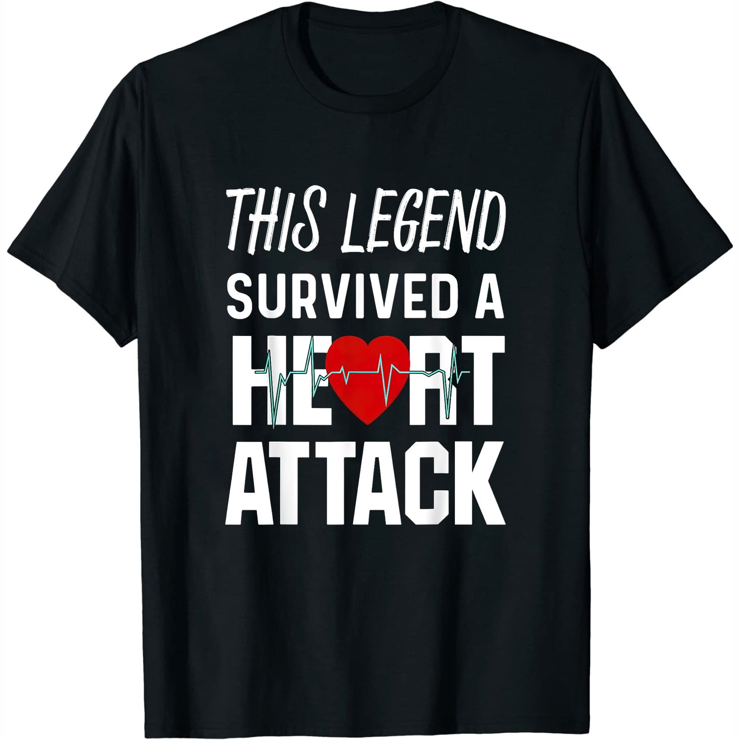 Womens Heart Attack Survivor Recovery Get Well Cardiac Arrest T-Shirt ...